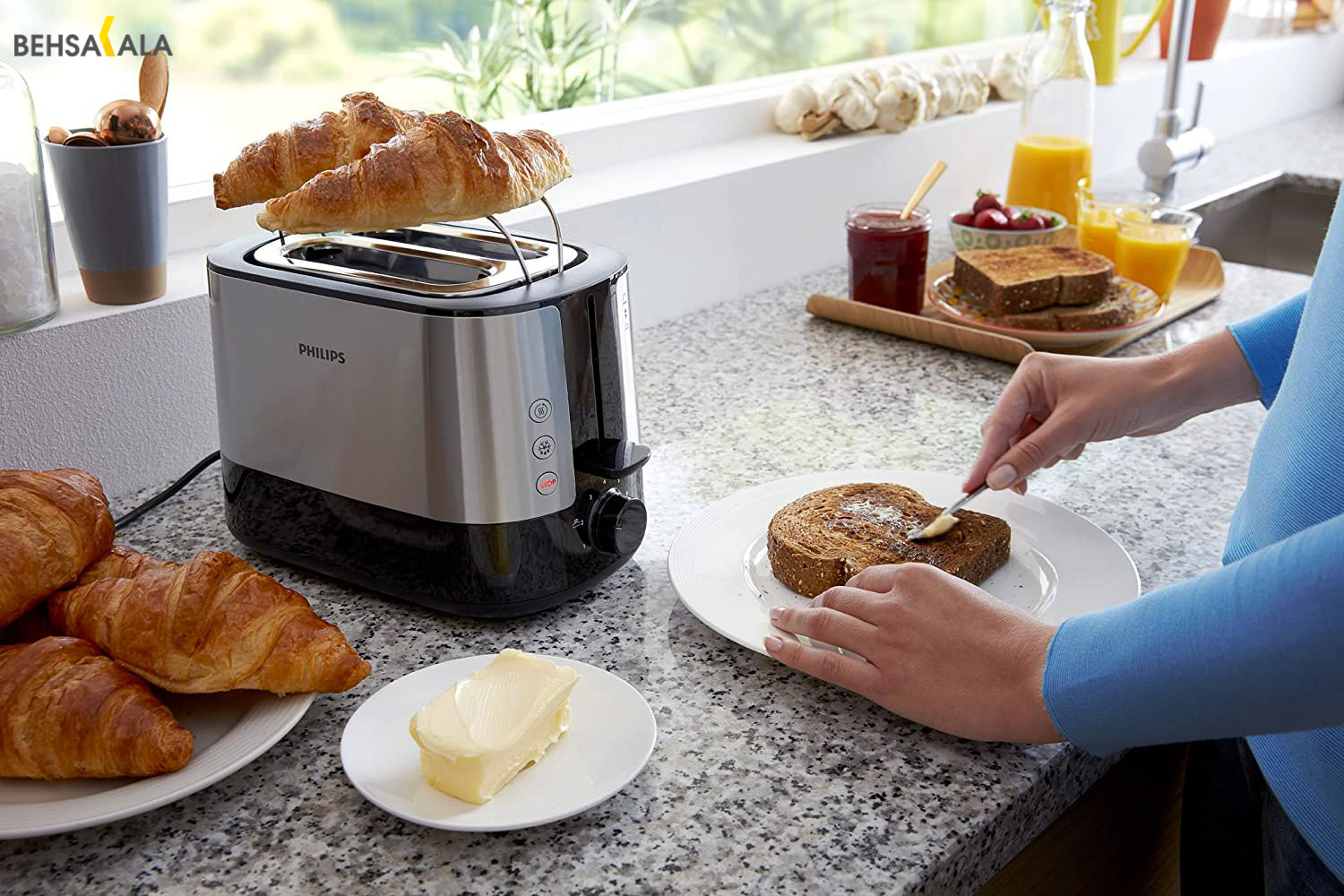 توستر فیلیپس HD2637 -قیمت توستر philips 2637/90-فیلیپس مارکت